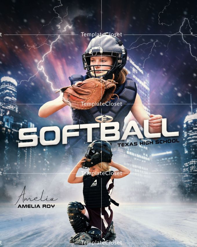 Softball - Customizable Sports Template