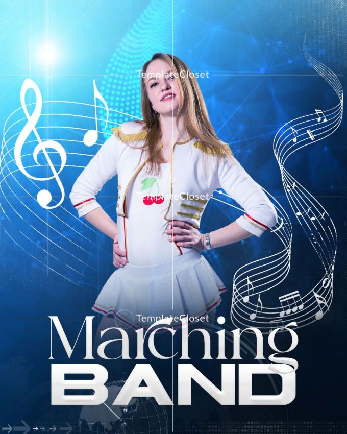 Marching Band Sports Print Ready Photography Poster