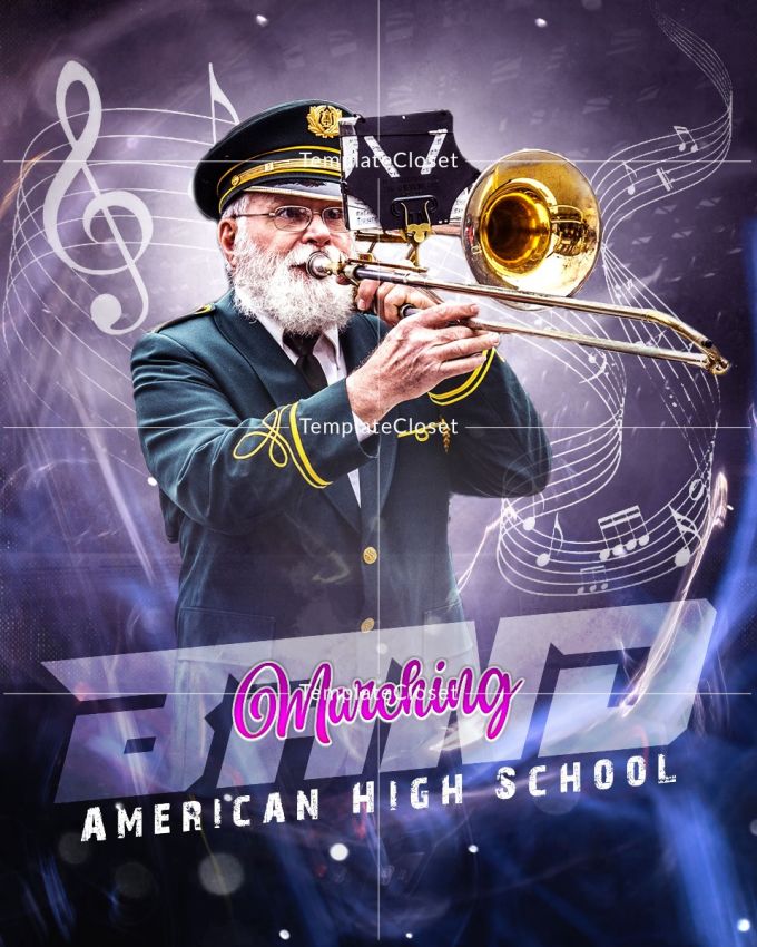Marching Band Sports Print Ready Photography Poster