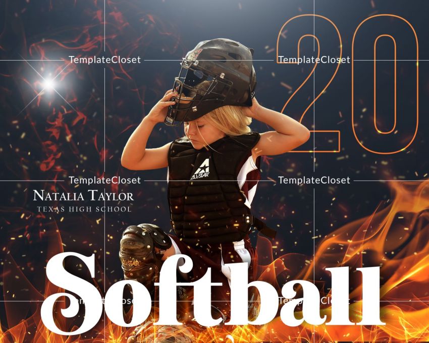 Softball - Customizable Sports Template