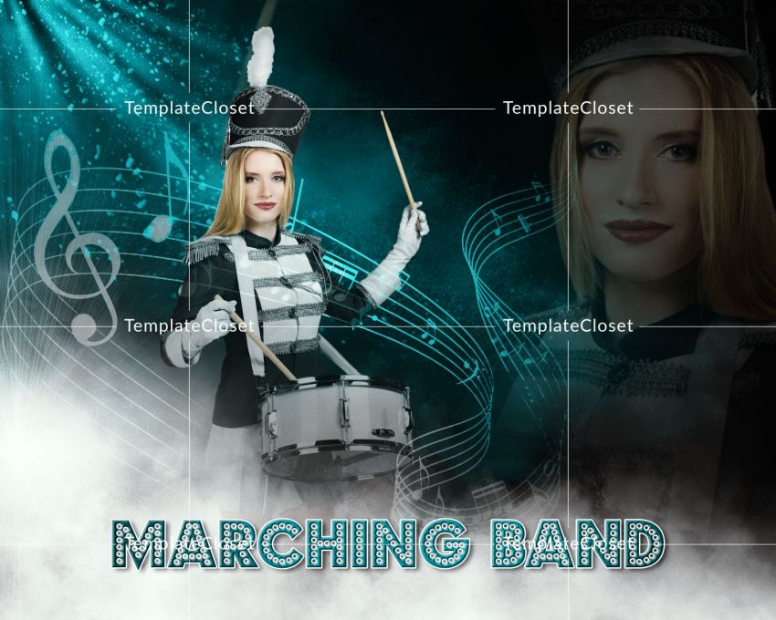 Marching Band Sports Print Ready Photography Poster