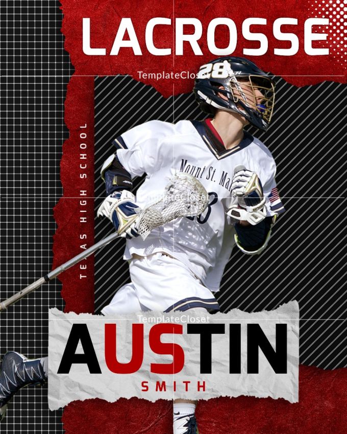 Lacrosse Trading Card Template