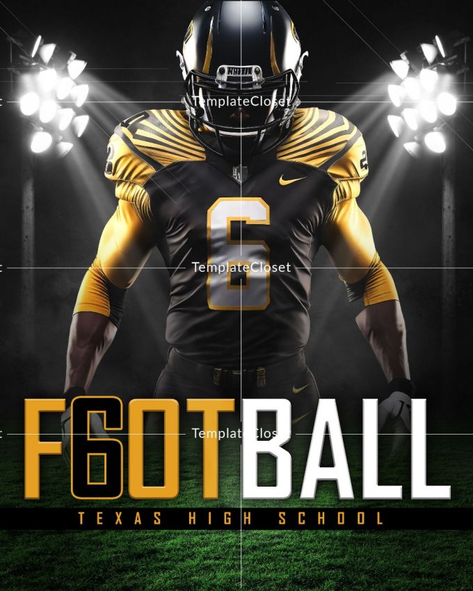 Football Light Effect Photoshop Photography Template
