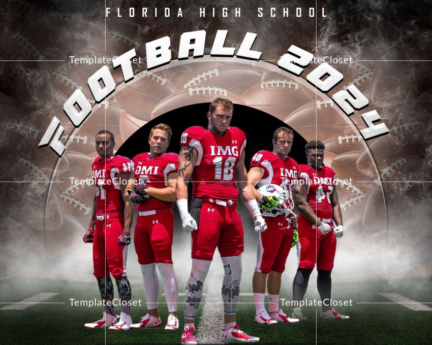 Football Team Photoshop Photography Template