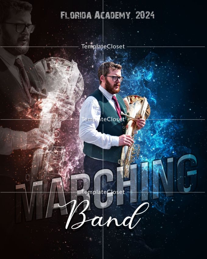Marching Band Sports Print Ready Photography Poster
