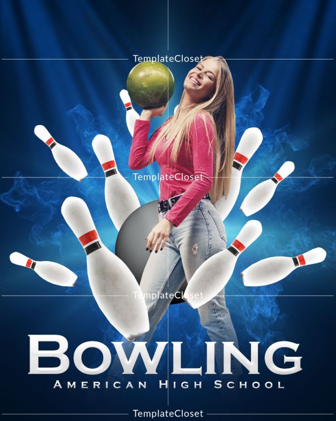 Bowling Photoshop Template