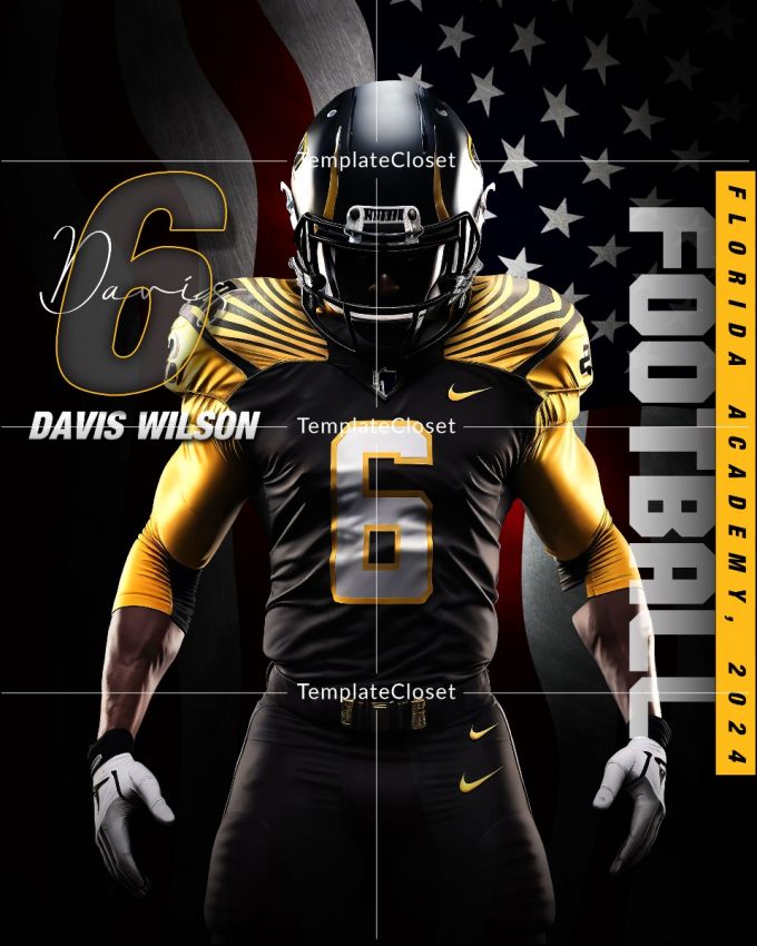 Football Team Photoshop Photography Template