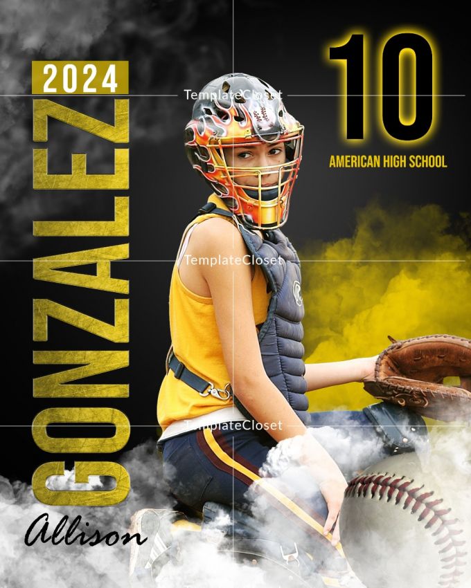 Softball - Customizable Sports Template