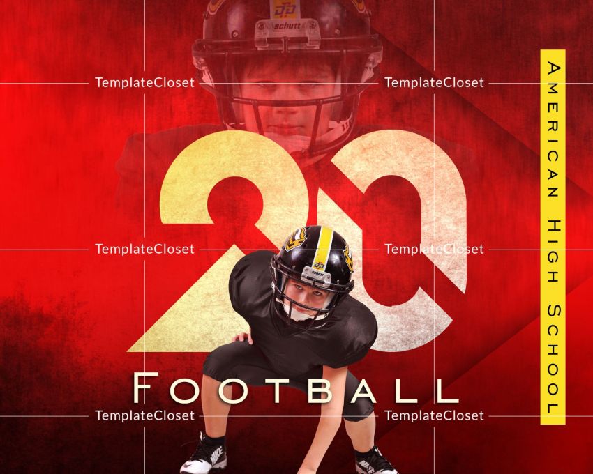 Football Team Photoshop Photography Template