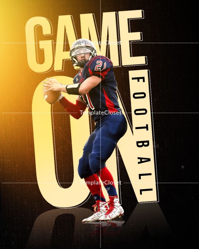 Football Photoshop Photography Template