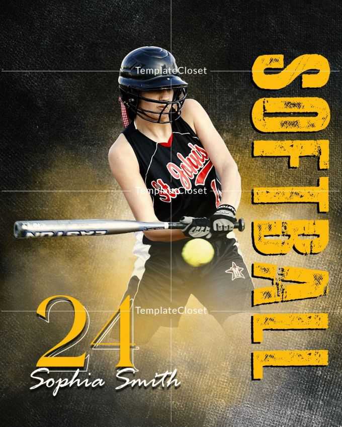 Softball - Customizable Sports Template
