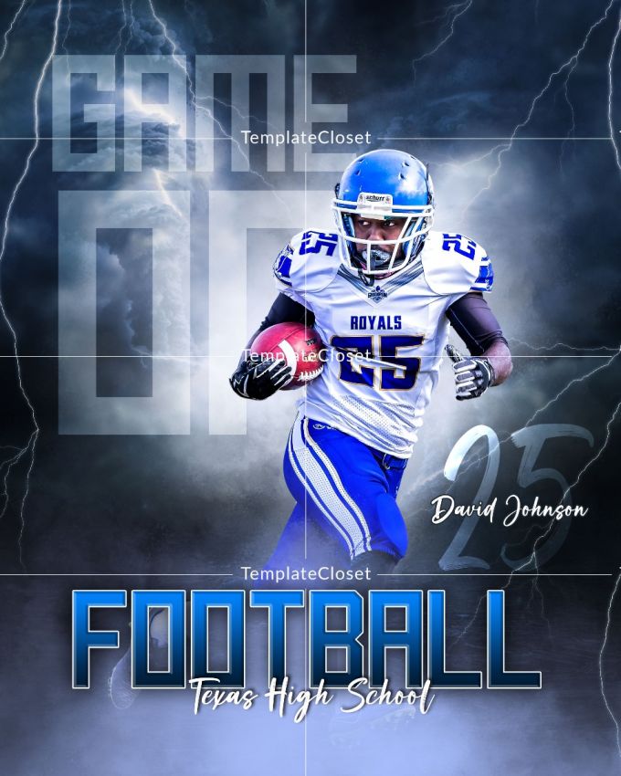 Football Photoshop Photography Template