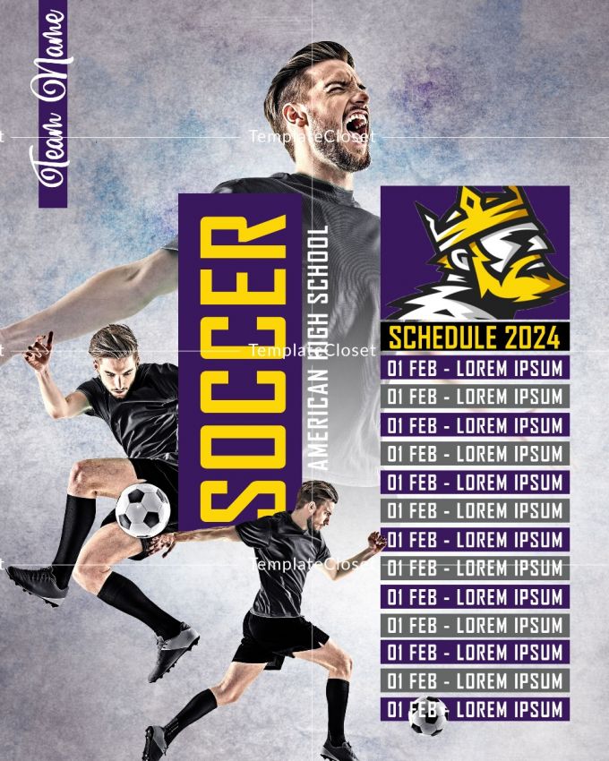 Soccer Memory Mate Signature Photography Template