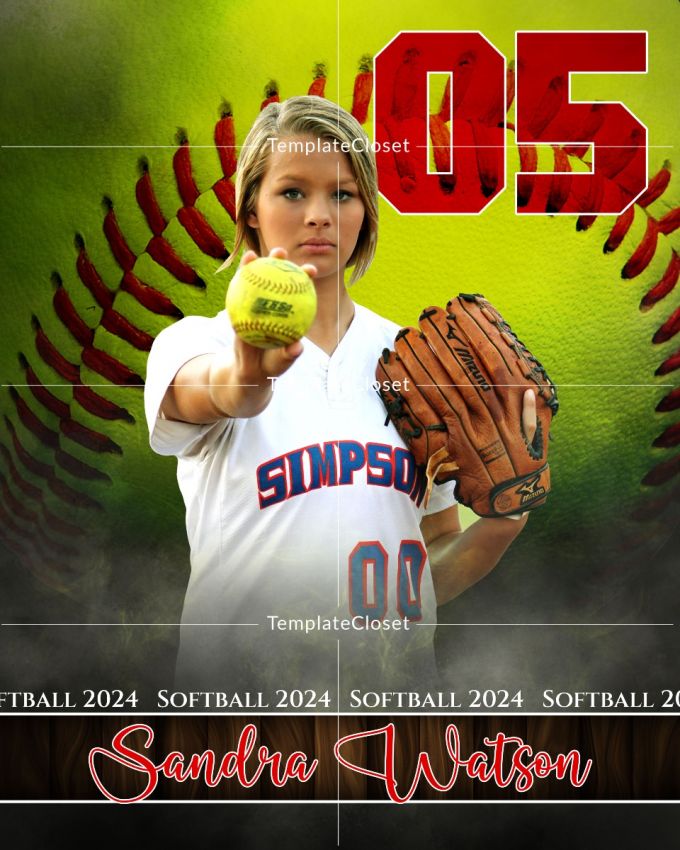 Softball - Customizable Sports Template