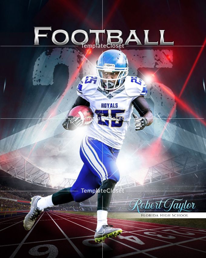 American Football Photoshop Template