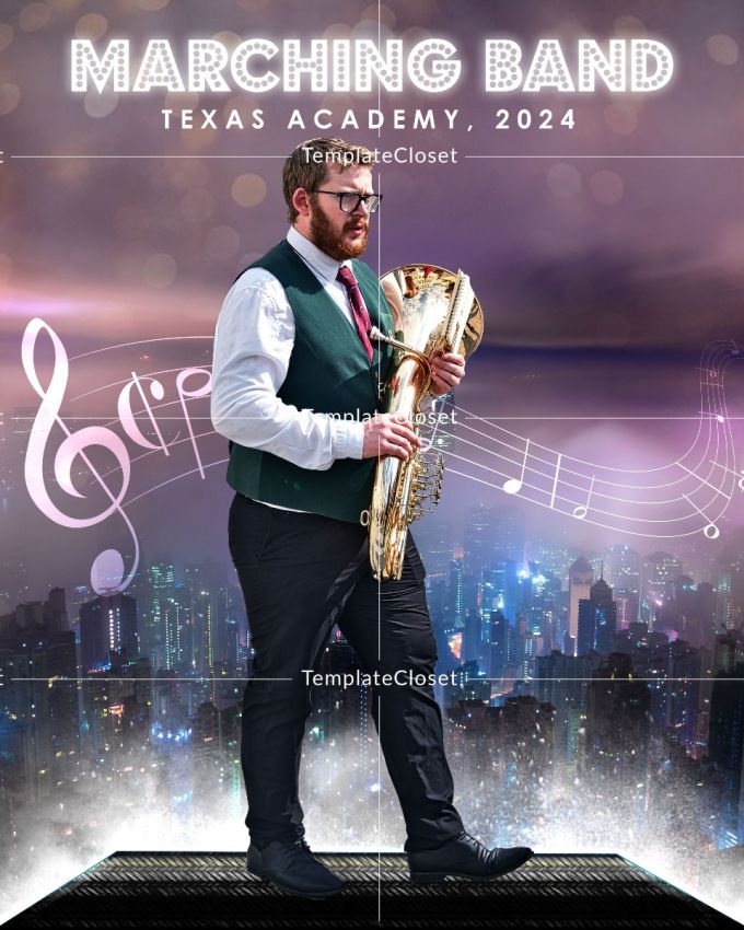 Marching Band Sports Print Ready Photography Poster