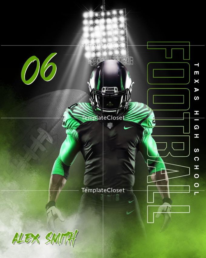 Football Photoshop Photography Template