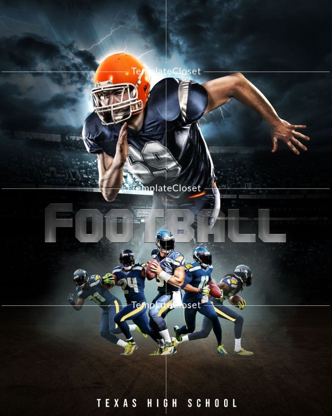 Football Photoshop Photography Template