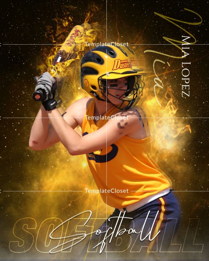 Softball - Customizable Sports Template