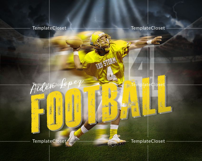 Football Photoshop Photography Template