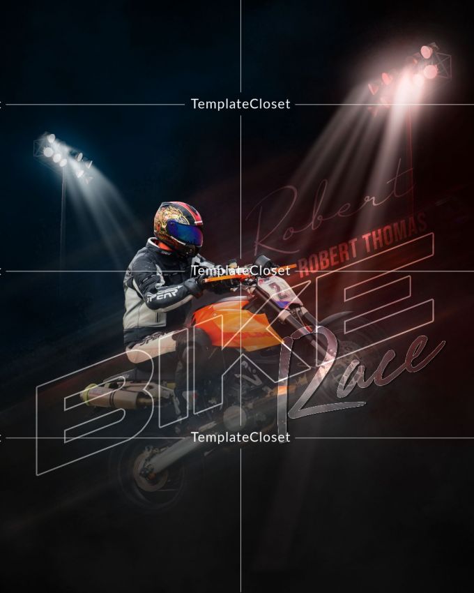 Bike Racing Light Effect Template