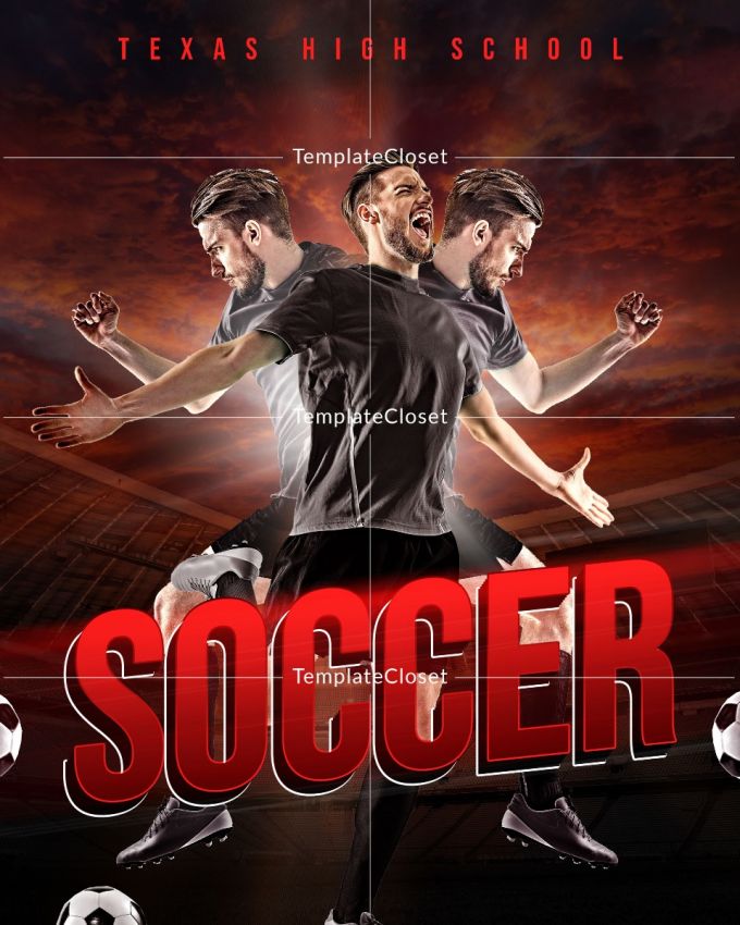 Soccer Memory Mate Signature Photography Template