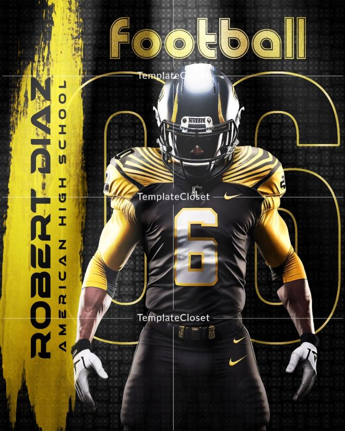 Football Photoshop Photography Template