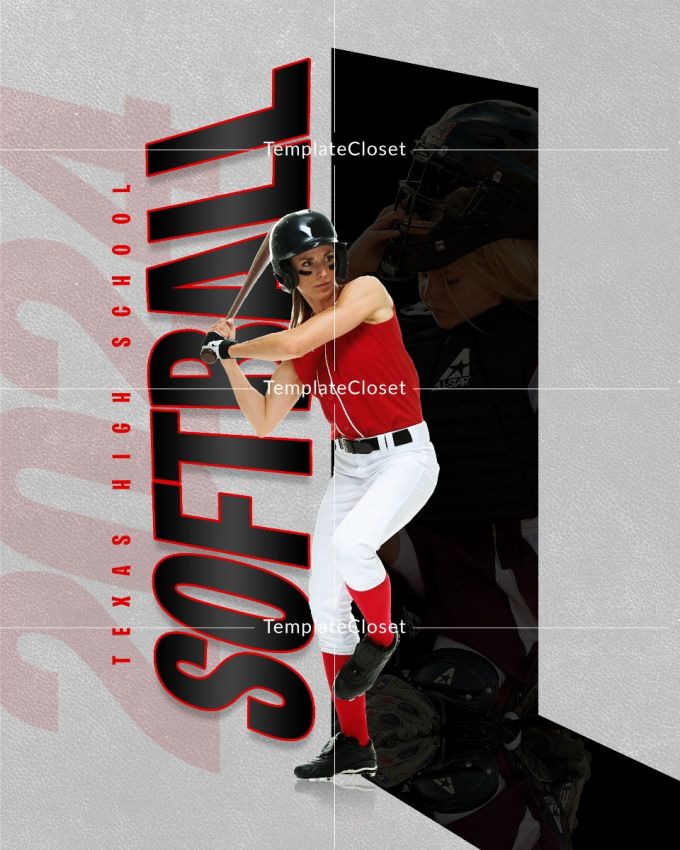 Softball - Customizable Sports Template