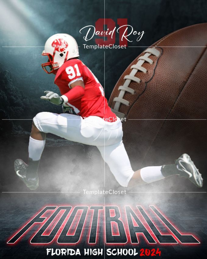 Football Photoshop Photography Template
