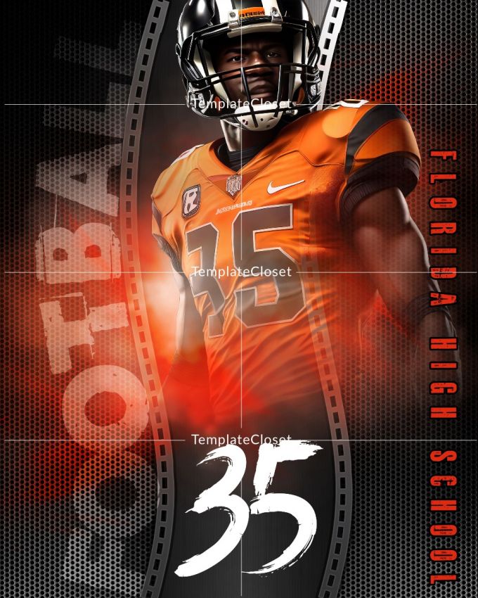 Football Photoshop Photography Template