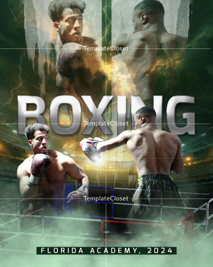 Boxing Sports Photoshop Poster