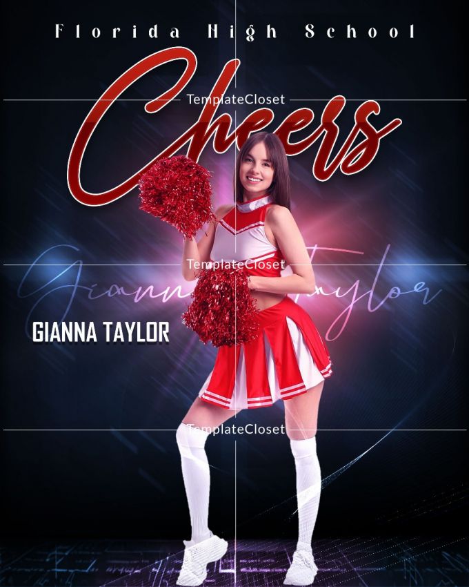Cheerleader Cover Template