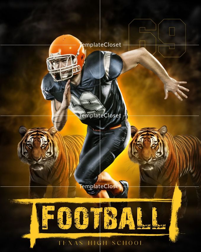 Football Photoshop Photography Template