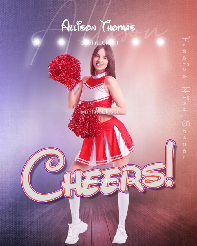 Cheerleader Cover Template