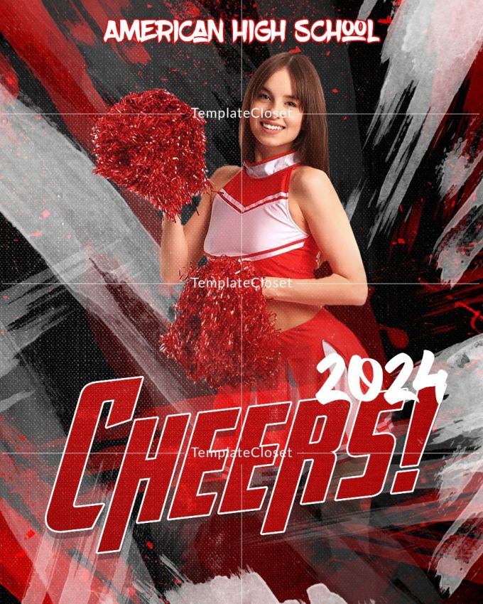 Cheerleader Cover Template