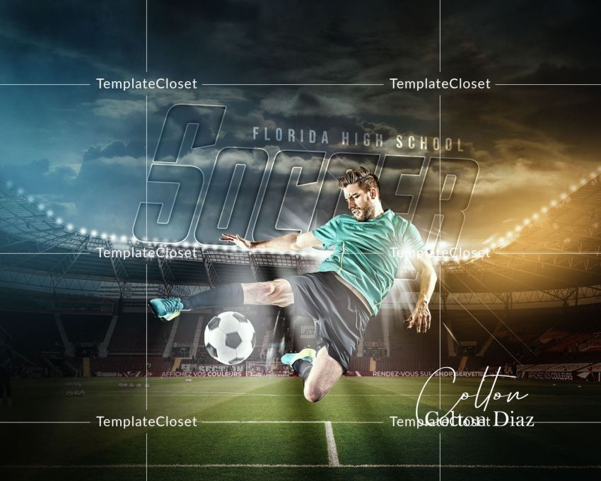 Soccer Memory Mate Signature Photography Template