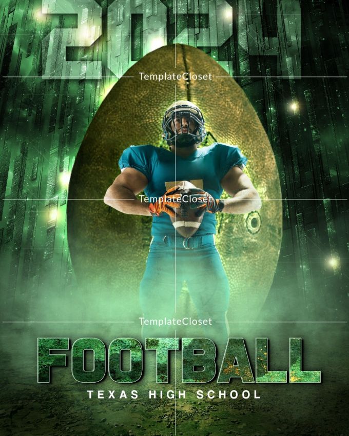 Football Photoshop Photography Template