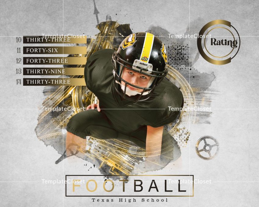 Football Photoshop Photography Template