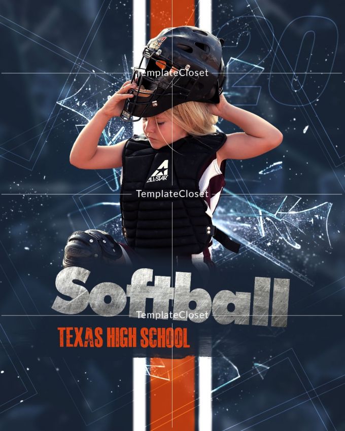 Softball - Customizable Sports Template