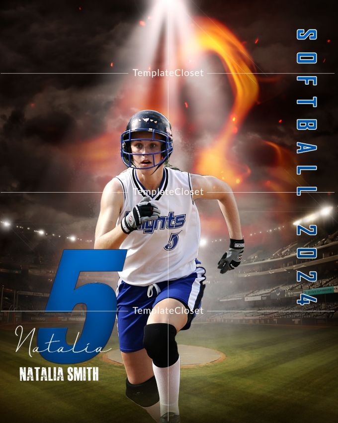 Softball - Customizable Sports Template