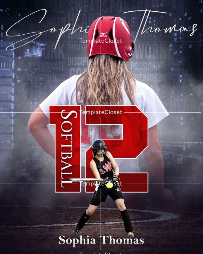 Softball - Customizable Sports Template