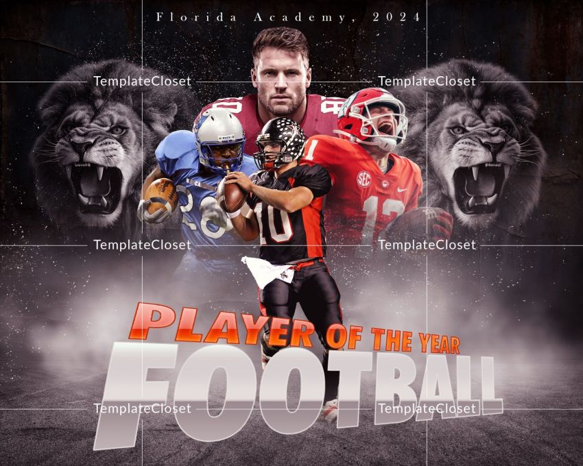 Football Photoshop Photography Template