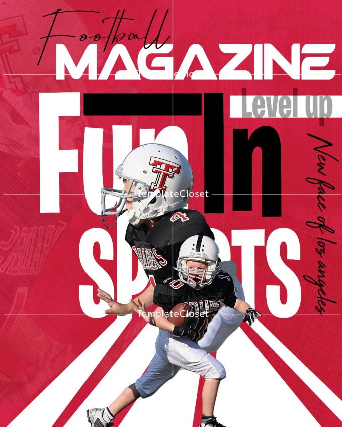 Football Sports Magazine Cover Photography