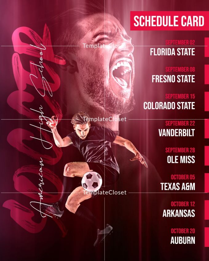 Soccer Memory Mate Signature Photography Template