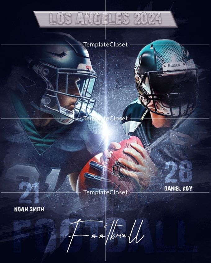 Football Photoshop Photography Template