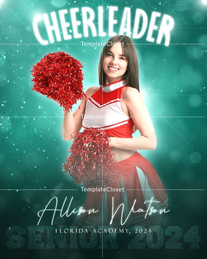 Cheerleader Cover Template