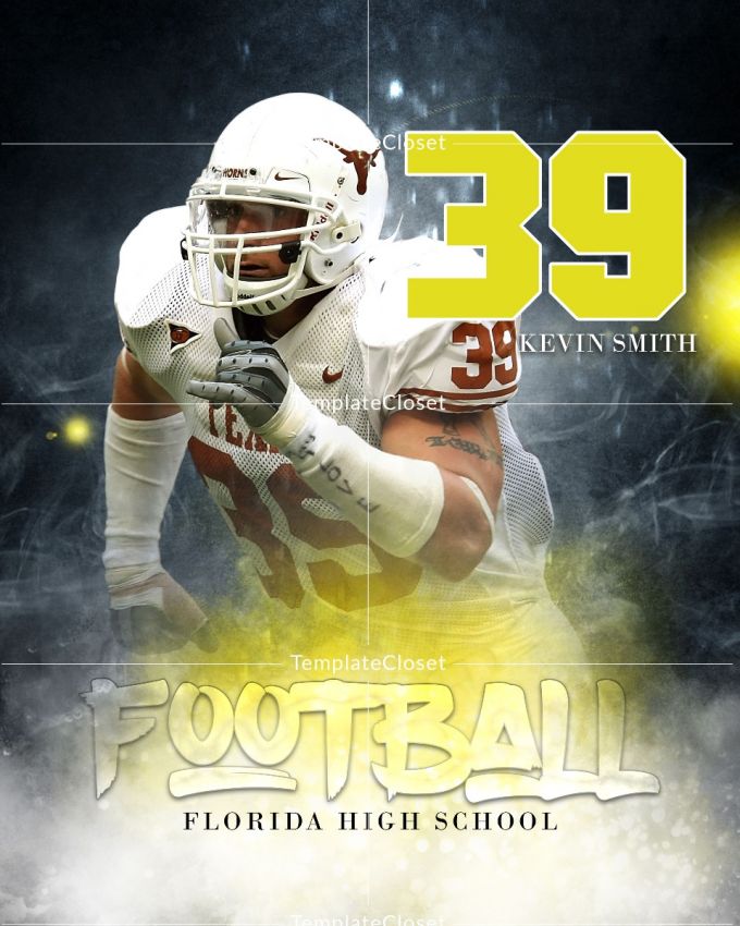 Football Photoshop Photography Template