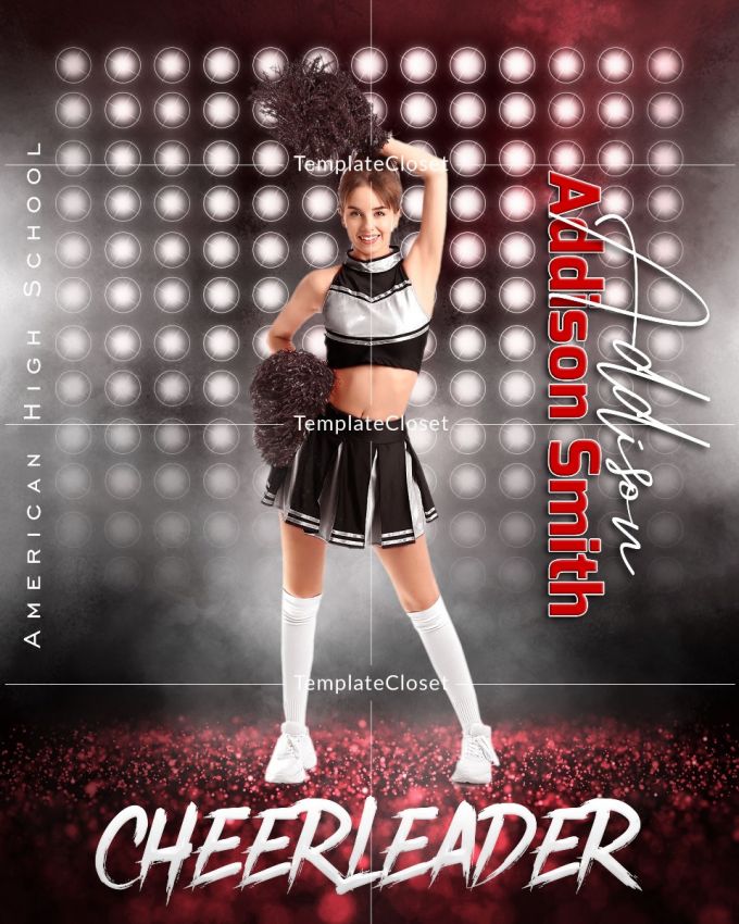 Cheerleader Cover Template