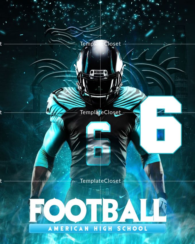 Football Photoshop Photography Template