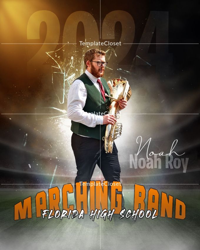 Marching Band Sports Print Ready Photography Poster